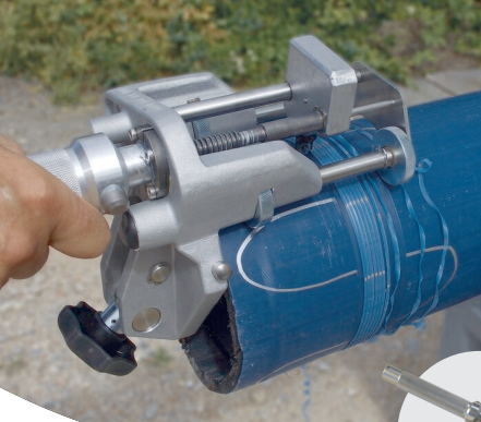 Pipe scraper FWSG 225 Ø75-Ø225mm - Plastic pipe rotary scrapers - Holm ...