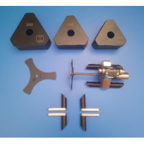 Complete internal bead remover set in size OD 90-450 mm incl. rods etc ...