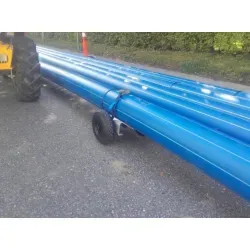 Pipe roller with Rubber wheels - Rollers for plastic pipes - Pipeline ...